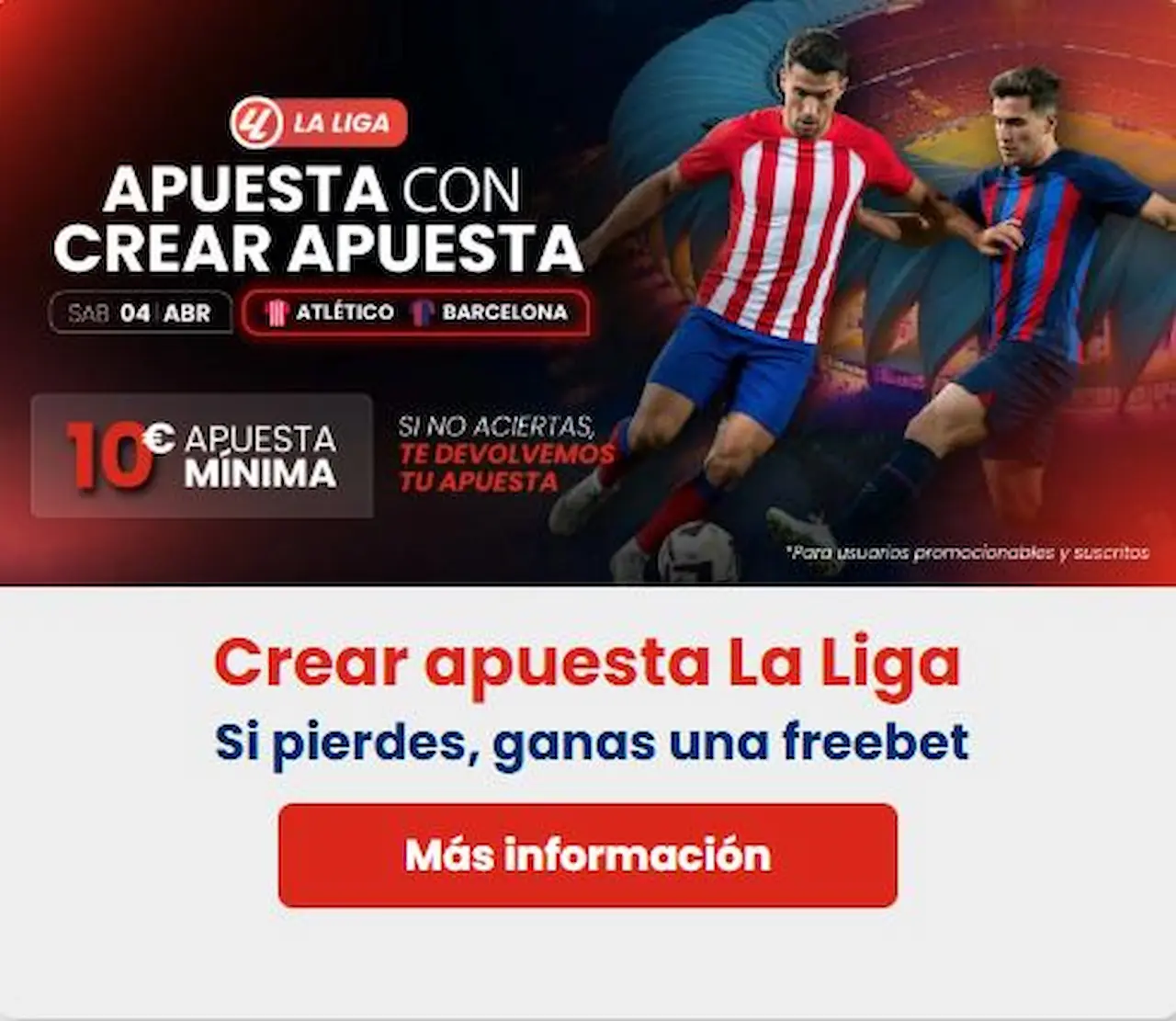 Cashback Jokerbet Atlético vs Barcelona: recupera hasta 10€ en apuestas ...